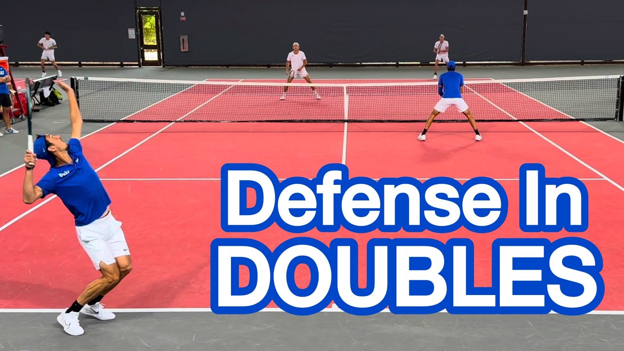 How To Play AMAZING DEFENSE In Doubles (Tennis Strategy) - YouTube