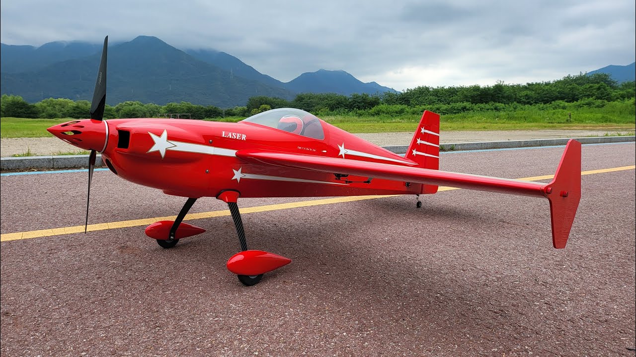 Extreme Flight LASER 67" - 5th Flight - YouTube