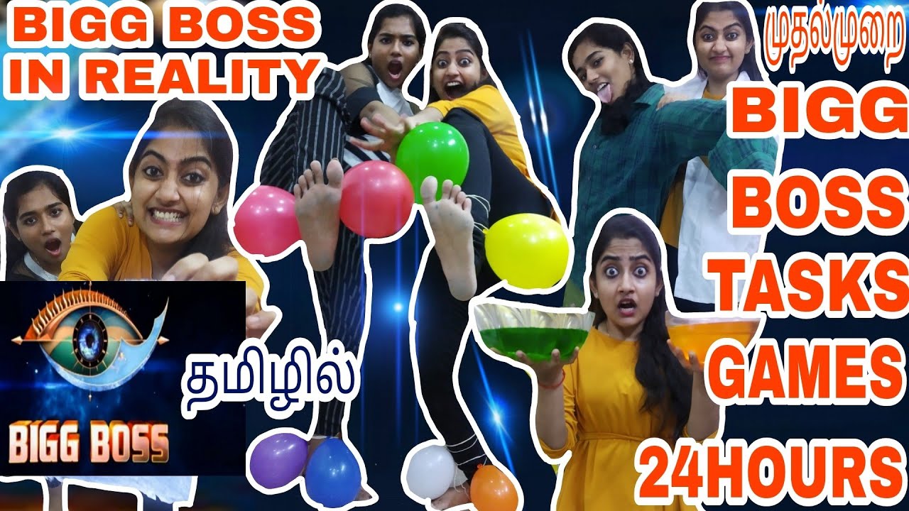 We Played **BIGG BOSS** Tasks/Games for 24Hours tamil | Bigg Boss tasks ...