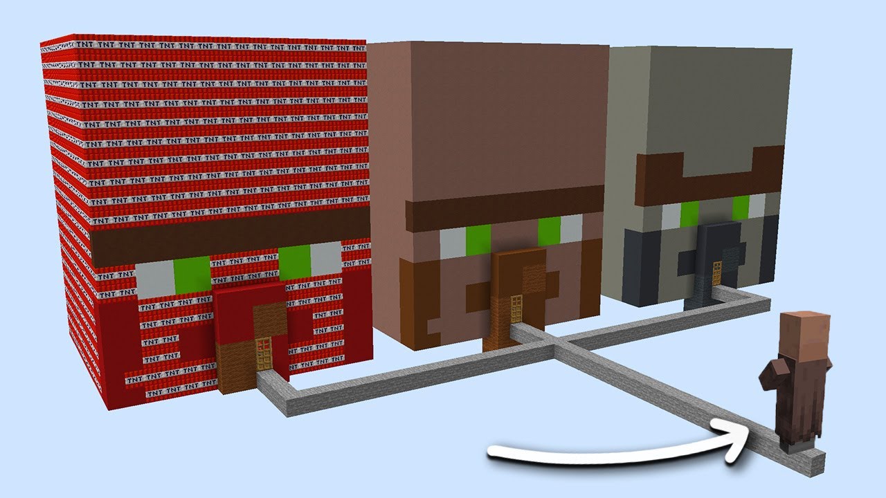 Which mob will villager choose in Minecraft experiment? - YouTube