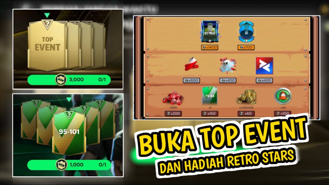 Buka Top Event Dan Hadiah Retro Stars Di Fc Mobile - YouTube