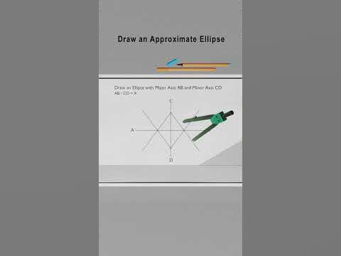 How to Draw an Approximate Ellipse Manually ( Method 2 ) #shorts - YouTube