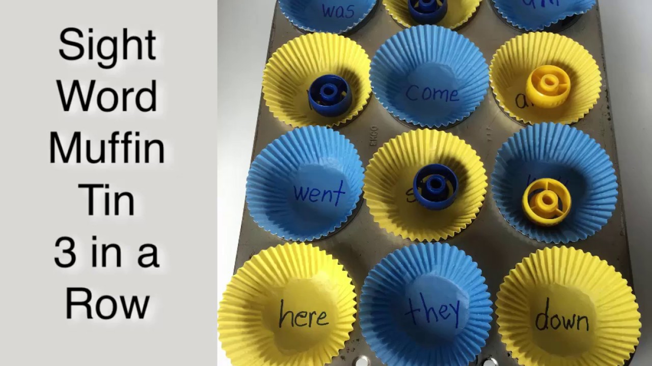 Muffin Tin Sight Word Activity - YouTube