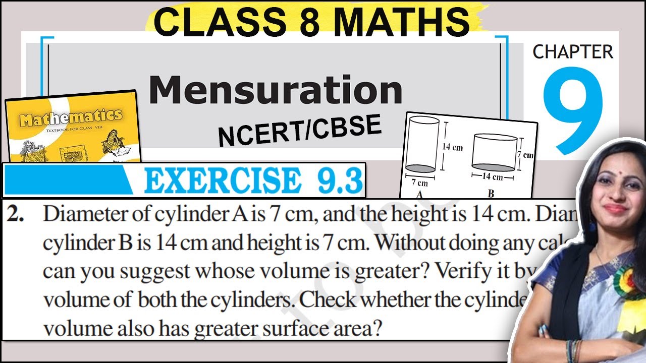 Mensuration | Ex 9.3 Class 8 Maths Question 2 Solution | CBSE 8th Class ...