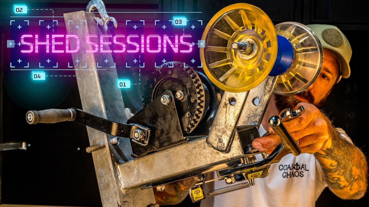 SHED SESSIONS || DIY Hands Free Boat Launch & Retrieve System - YouTube