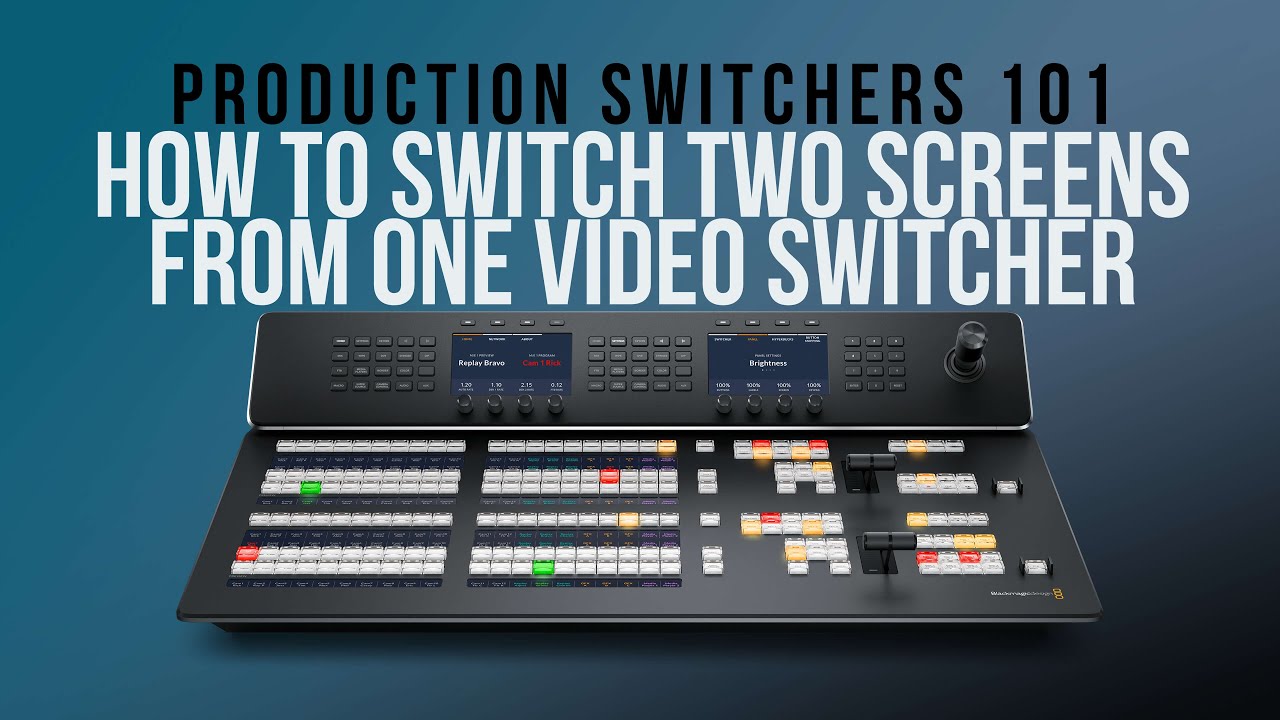 How to Switch Two Screens from One Video Switcher - YouTube