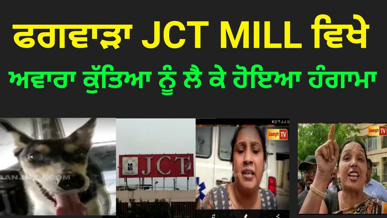 ਫਗਵਾੜਾ JCT MILL ਵਿਖੇ ਅਵਾਰਾ ਕੁੱਤਿਆ ਨੂੰ ਲੈ ਕੇ ਹੋਇਆ ਹੰਗਾਮਾ, ਧੱਕੇਸ਼ਾਹੀ ਦੇ ...