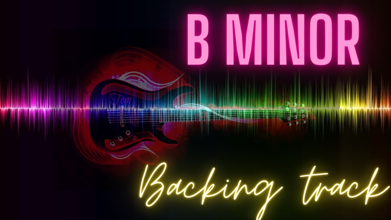 B minor guitar backing track pop - YouTube