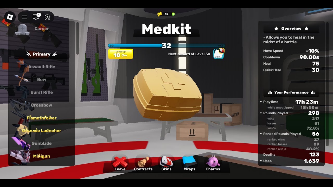 Getting gold medkit in roblox rivals! - YouTube