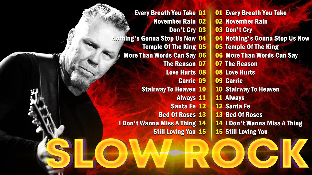 Scorpions, Bon Jovi, Eagles, Aerosmith, U2 | Slow Rock Love Songs ...