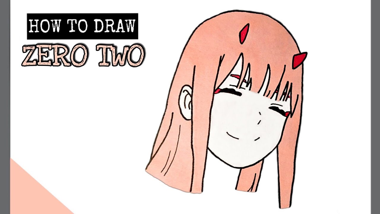 How to Draw Zero Two from Darling in the Franxx - YouTube