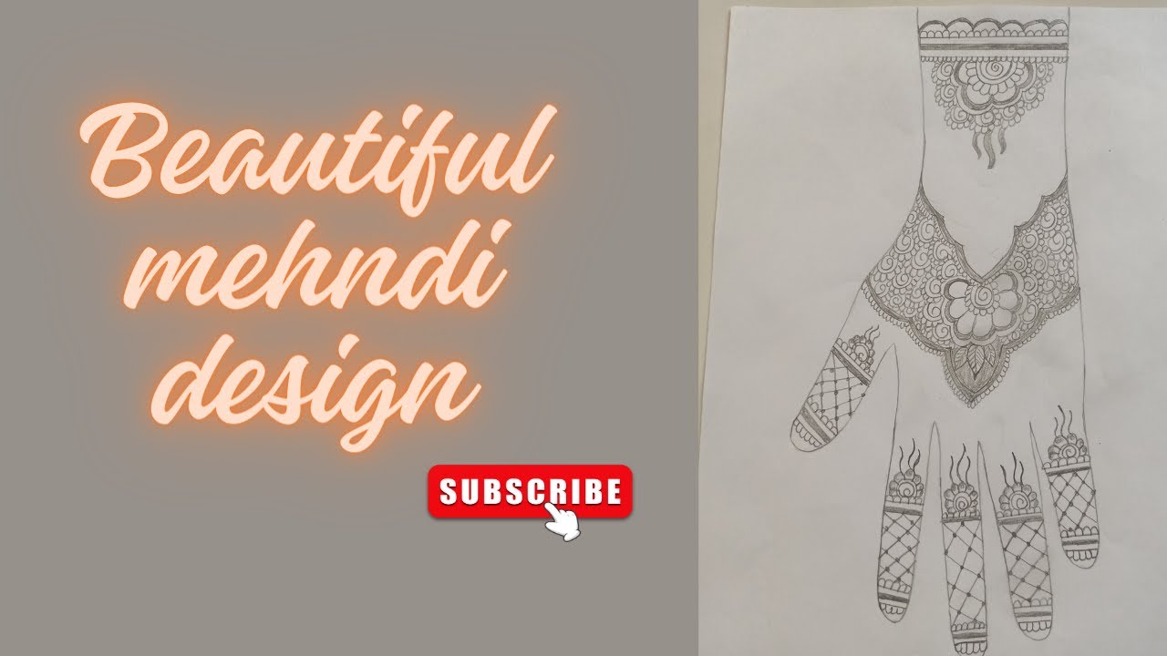 How to draw mehndi design |Drawing Lovers - YouTube