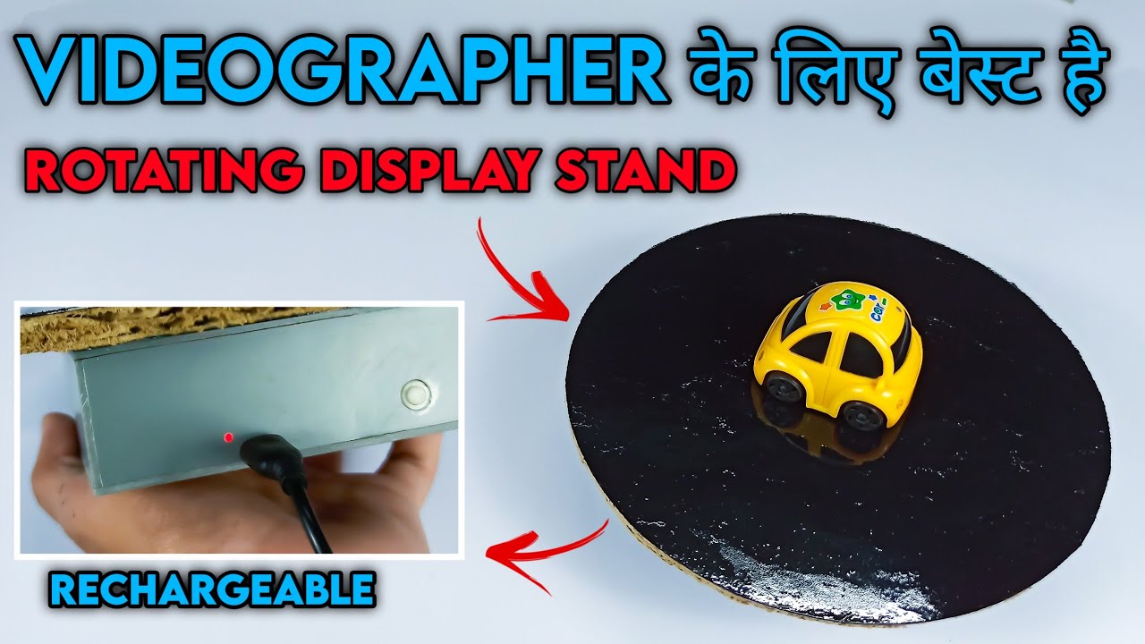 How to make rotating display stand at home | diy rotating display stand ...