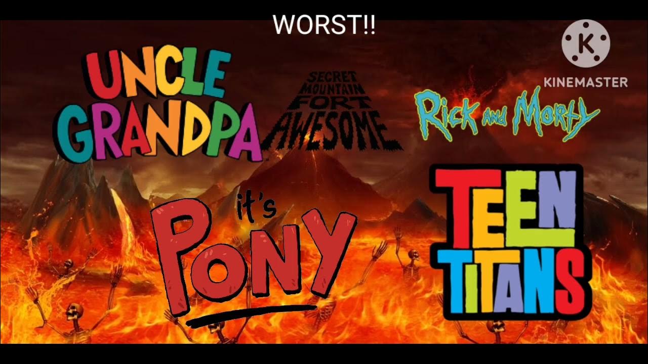 My best to worst cartoon network and nickelodeon shows list - YouTube