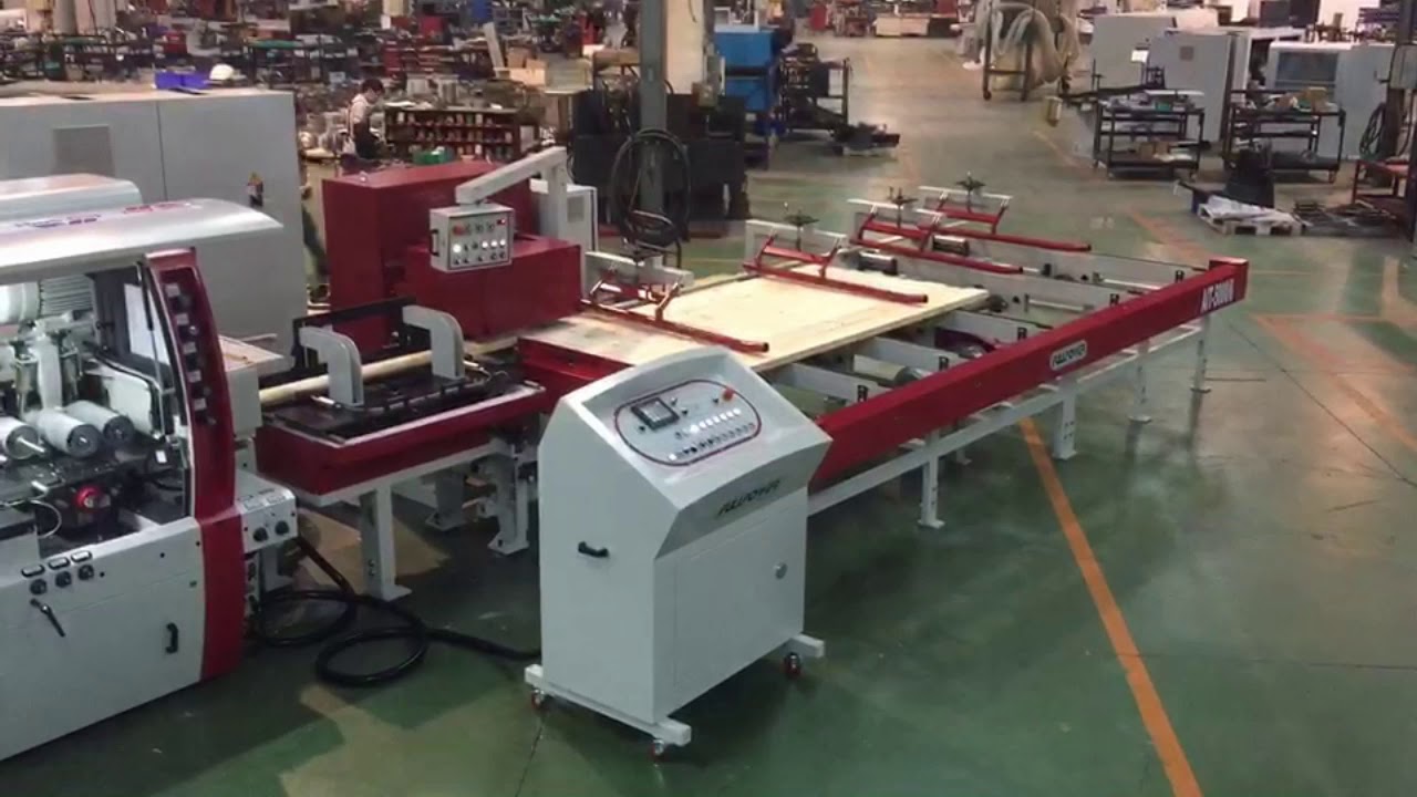 AUTO INFEED TABLE + 4 SIDE MOULDER - YouTube