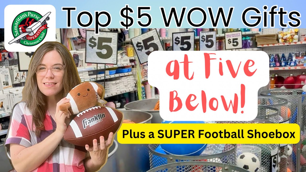 Top 5 WOW Gifts at Five Below + SUPER Football 🏈 Shoebox for a 10-14 ...