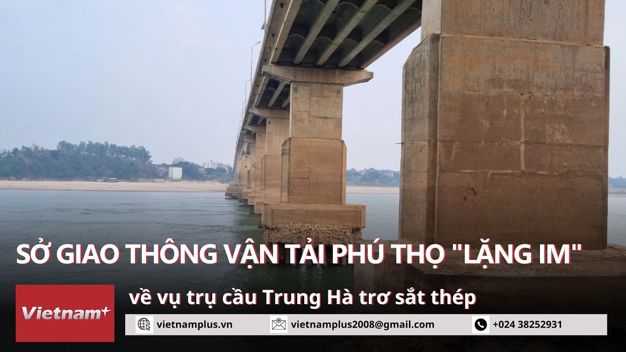 Sở Giao thông Vận tải Phú Thọ "lặng im" về vụ trụ cầu Trung Hà trơ sắt ...