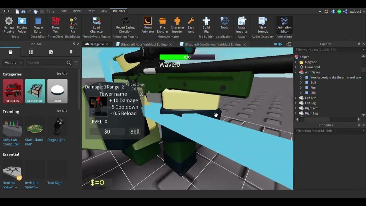 How to make a tower defense game: How to make a animations - YouTube