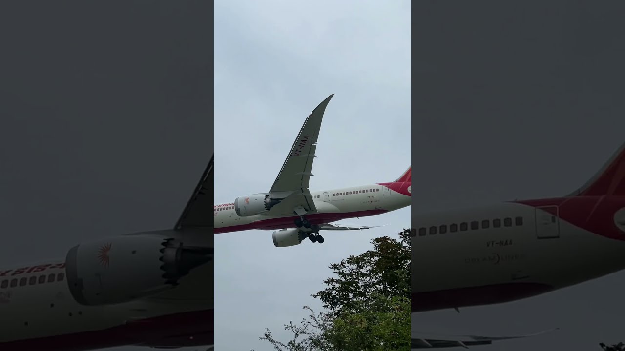 Air India Boeing 787-8 Dreamliner (AI161) Landing at London Heathrow ...