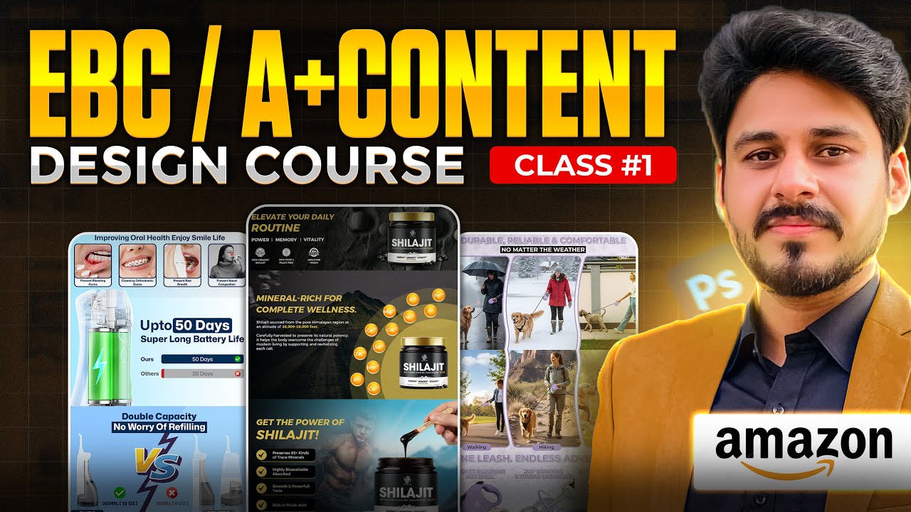 Amazon EBC A+ Content Design Course Class 1 | All A+ Modules & Sizes ...