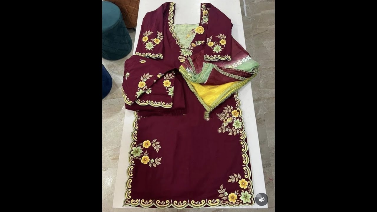 Machine Work Suit Design Ideas 💗//Kurti Work Design//ਕਢਾਈ ਵਾਲੇ ਸੂਟ ...