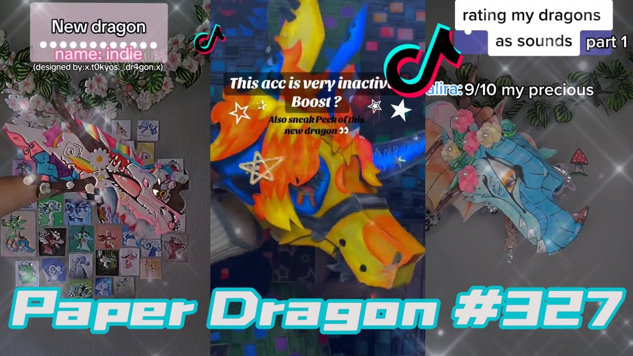 Dragon Puppet Crafts - Paper Dragon TikTok Compilation #327 - YouTube