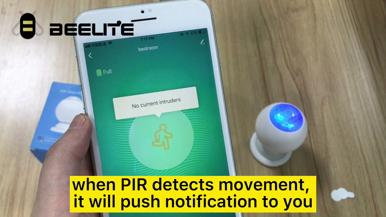 Beelite PIR WiFi Human Movement Sensor - YouTube
