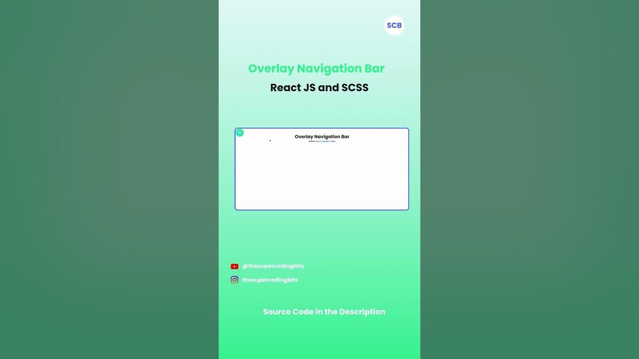 Overly Navigation Bar Using React JS and SCSS | SuperCodingBits #navigation #header #nav #ssc # ...