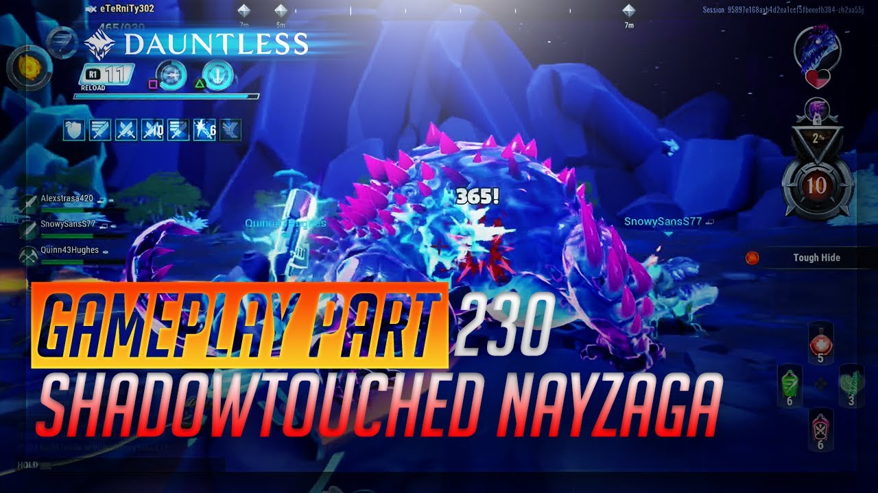 Dauntless PS4 Part 230 v1.3 - Shadowtouched Nayzaga - YouTube