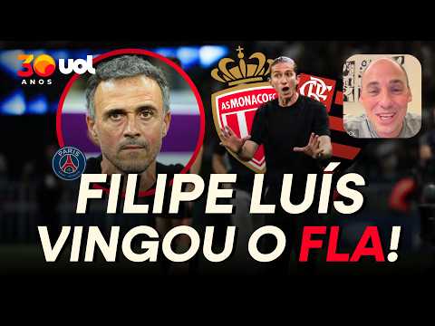 FILIPE LUÍS VINGOU O FLAMENGO? MONACO VENCE PSG E COROA BOM INÍCIO DO TÉCNICO BRASILEIRO NA EUROPA