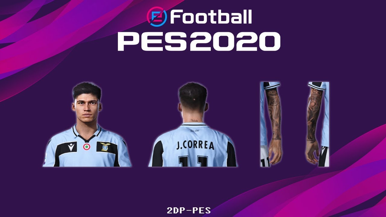 Joaquín Correa + Tattoo Compatível com todos Patchs - Pes2020 - YouTube
