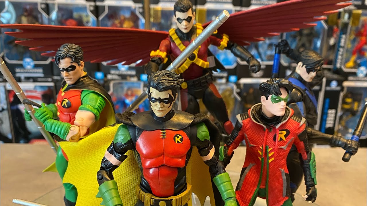 Custom McFarlane DC Multiverse Robin Showcase Review Toy Surgery - YouTube