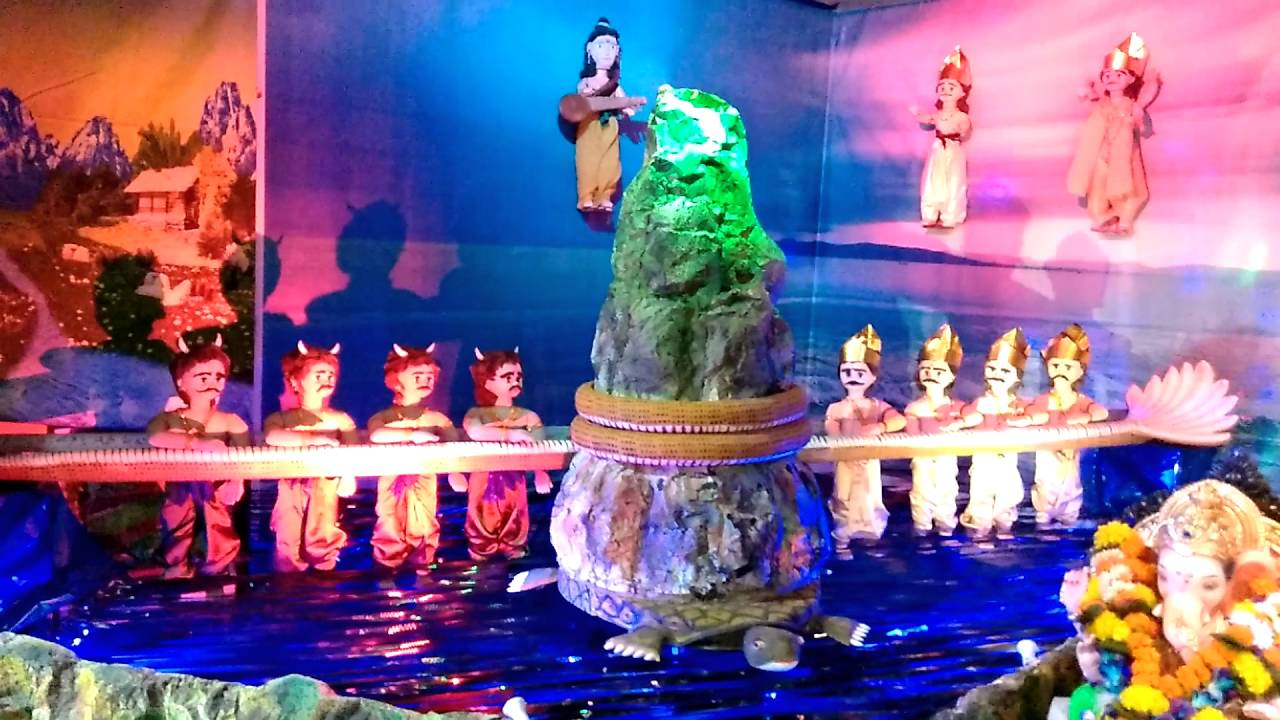 sagar manthan ganpati dekhava - YouTube