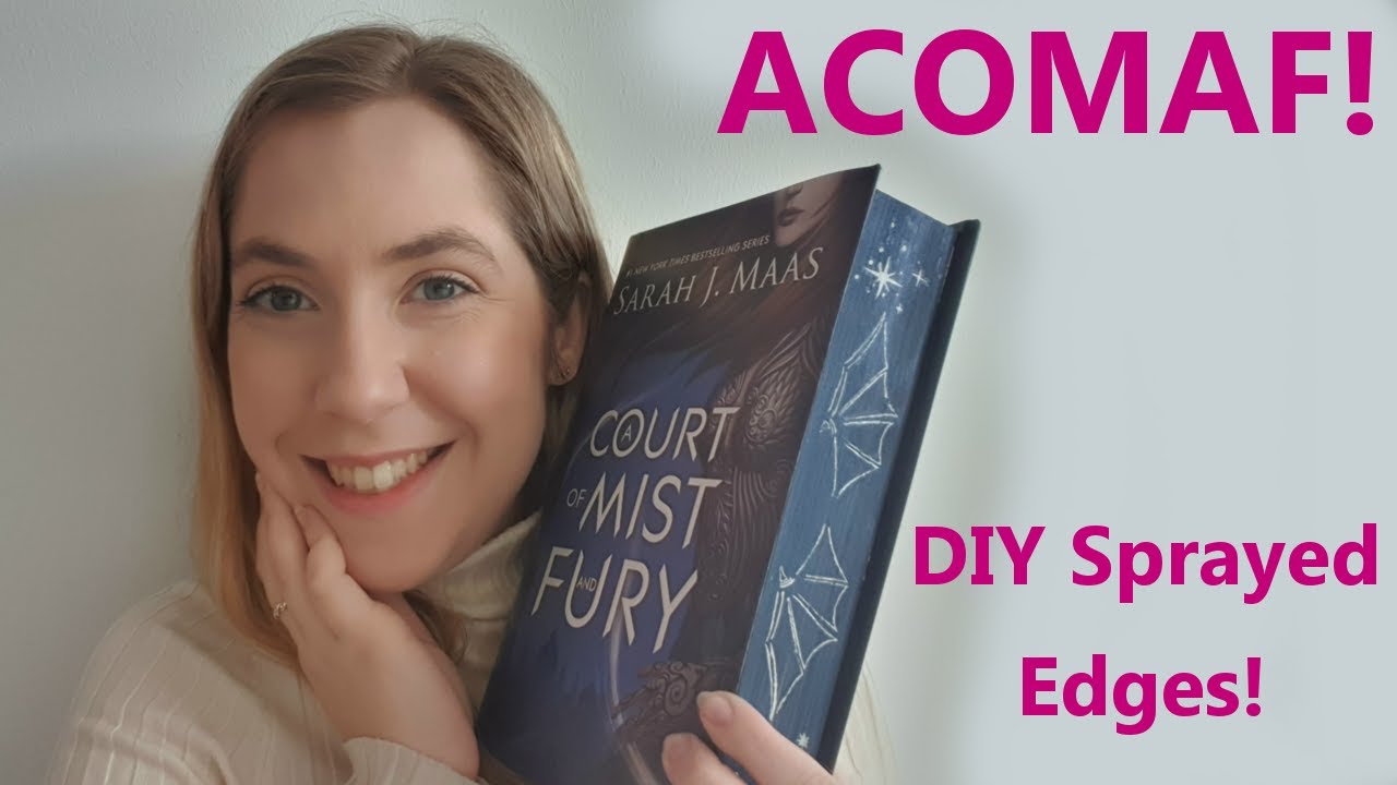 ACOMAF - BOOK ART - Sprayed Edges! - YouTube