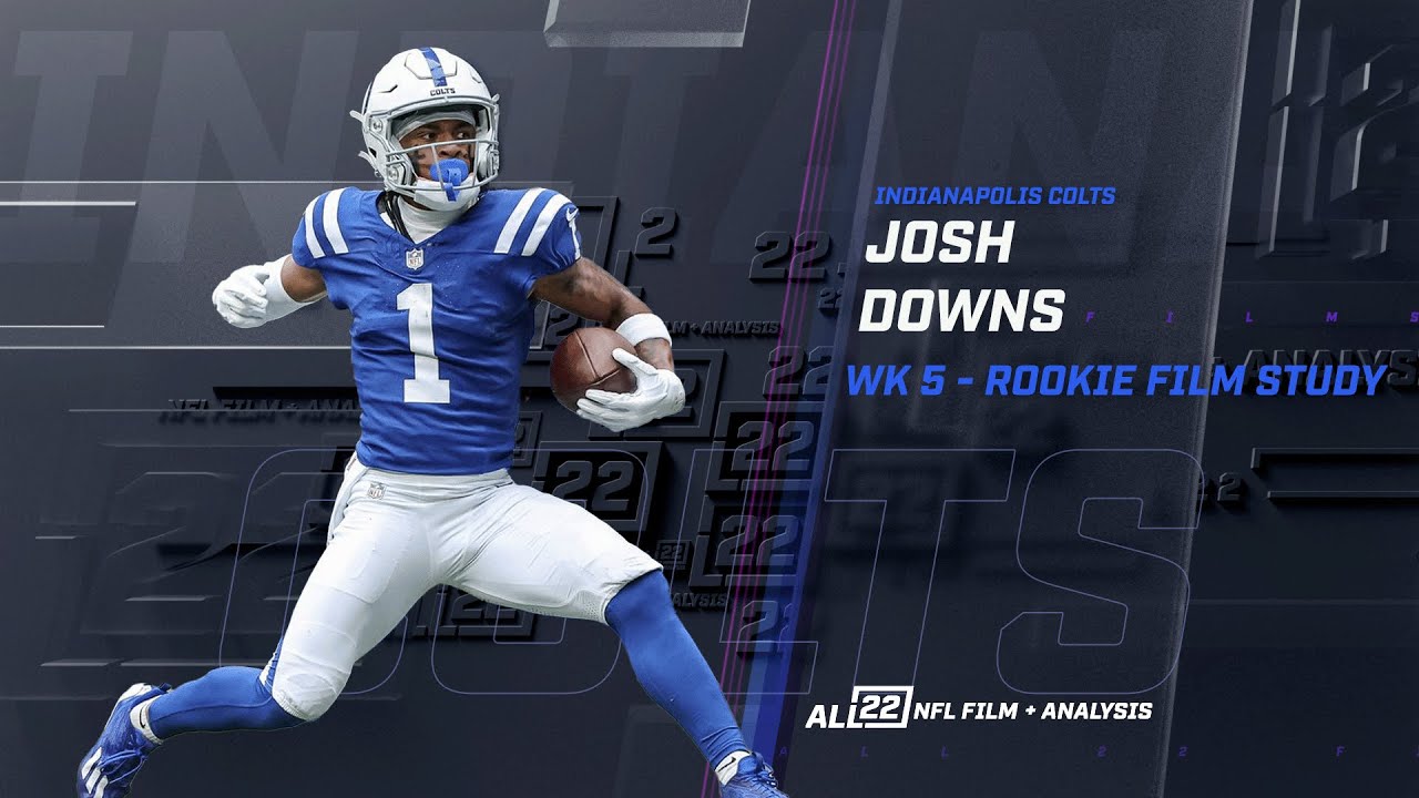 JOSH DOWNS - "FAMILY GAME" - COLTS ROOKIE FILM STUDY #colts # ...