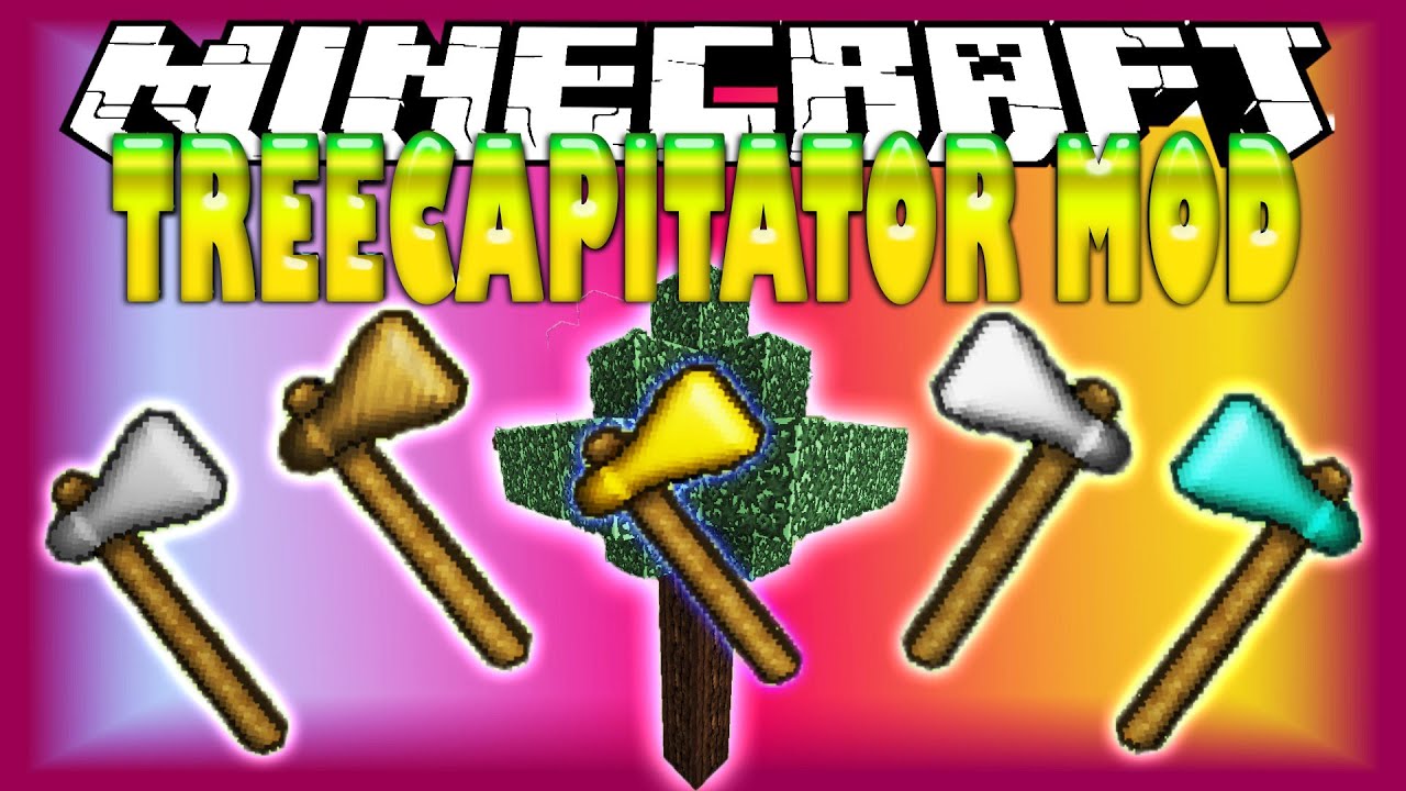 TREECAPITATOR MOD - CORTA ARBOLES ENTEROS DE UN HACHAZO! - Minecraft ...