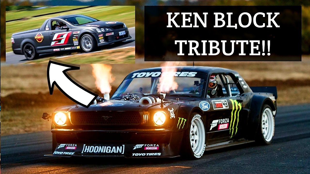 Re-launch of VE Commodore track ute with Ken Block tribute livery - YouTube