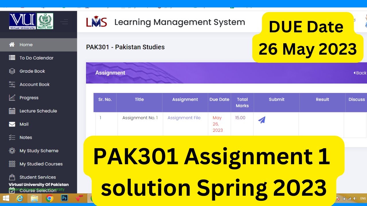 Pak301 Assignment 1 solution 2023, pak301 assignment 1 2023, pak 301 ...