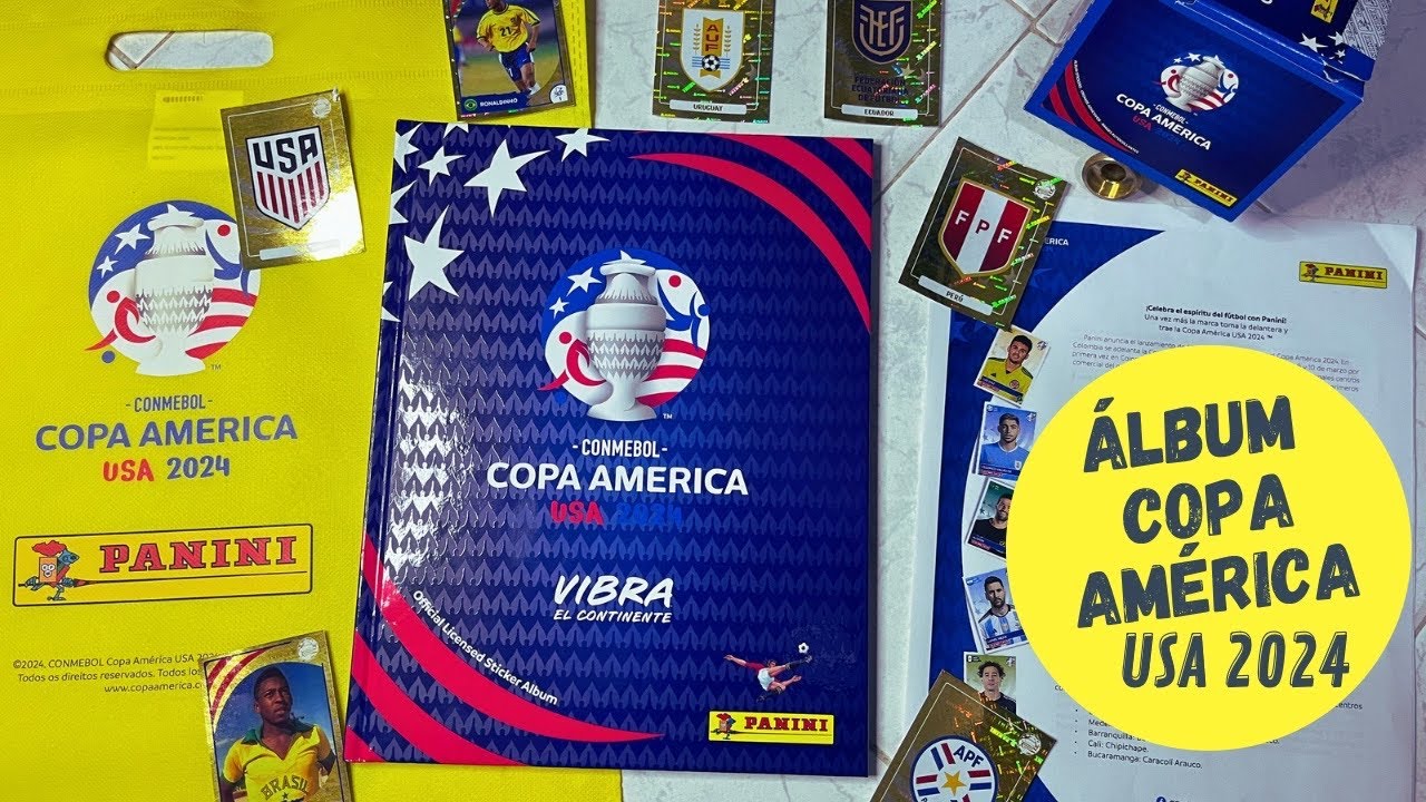 📚 Así es el ÁLBUM COPA AMERICA USA 2024 Panini Pasta dura - Unboxing y ...