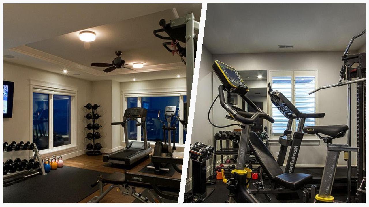 75 Black Home Gym With Gray Walls Design Ideas You'll Love 🔴 - YouTube