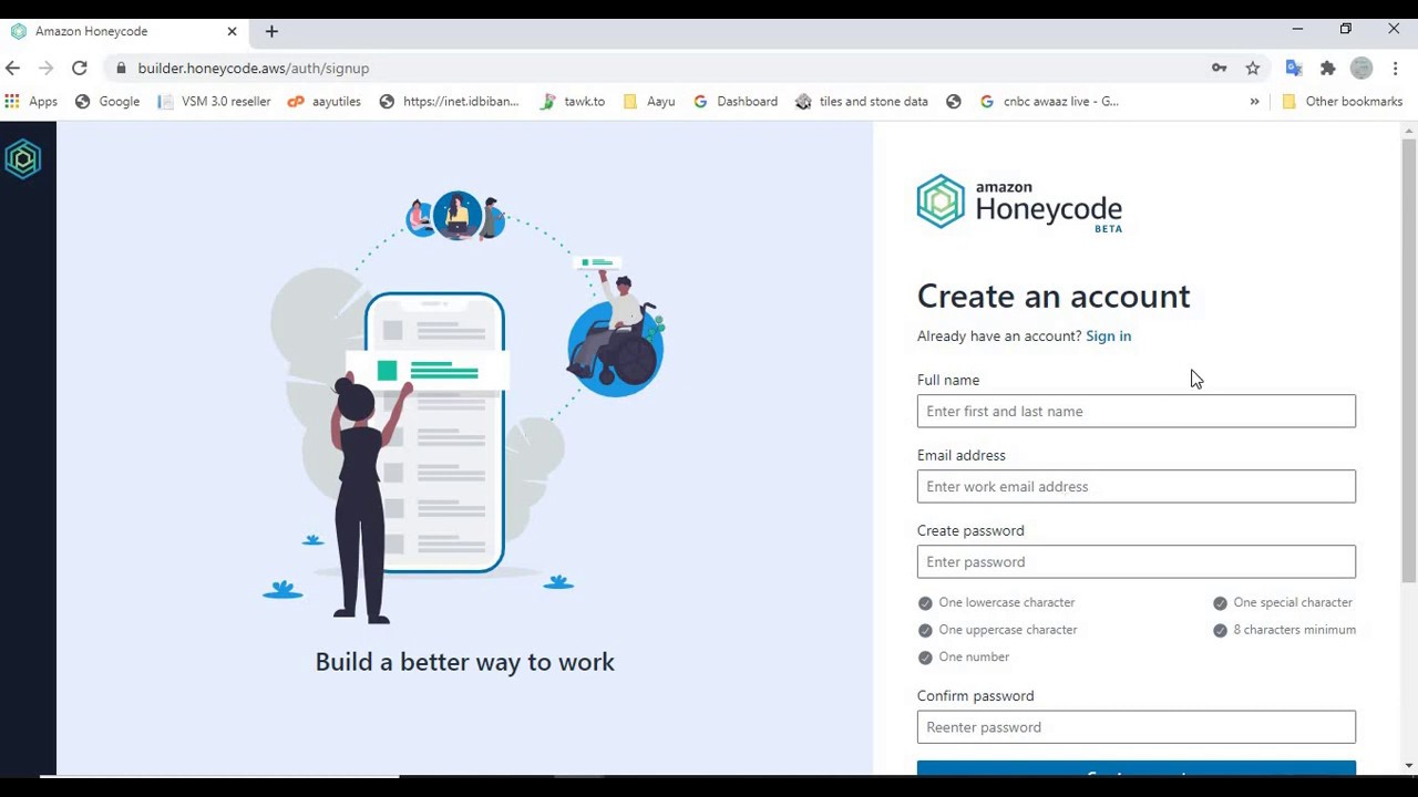 Amazon Honeycode Hindi - How to Build application without coding in ...