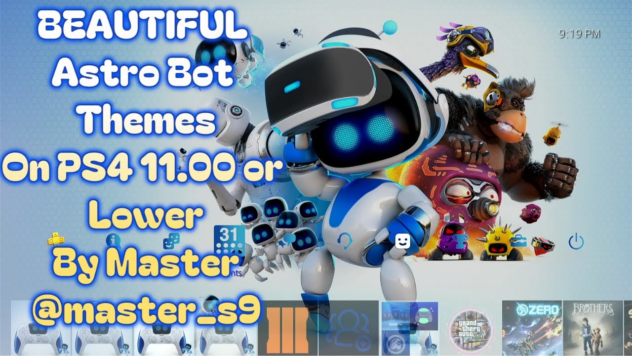 Install Astro Bot Themes For FREE On PS4 11.00 or Lower Jailbreak - YouTube