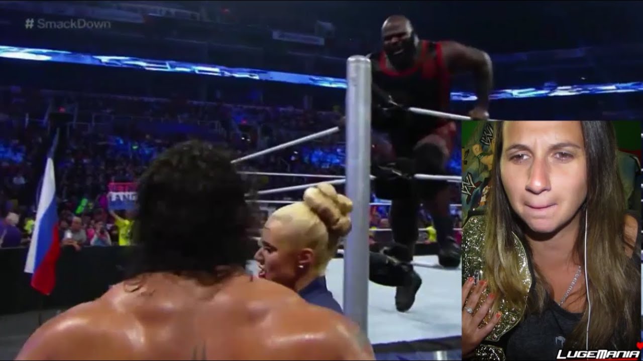 WWE Smackdown Mark Henry interrupts Rusev I DONT SPEAK RUSSIAN - YouTube