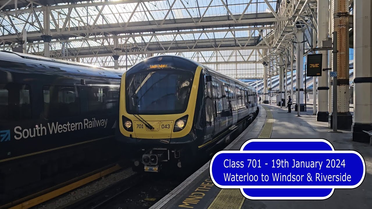 Class 701 - 19th January 2023 - Waterloo to WIndsor & Eton Riverside ...