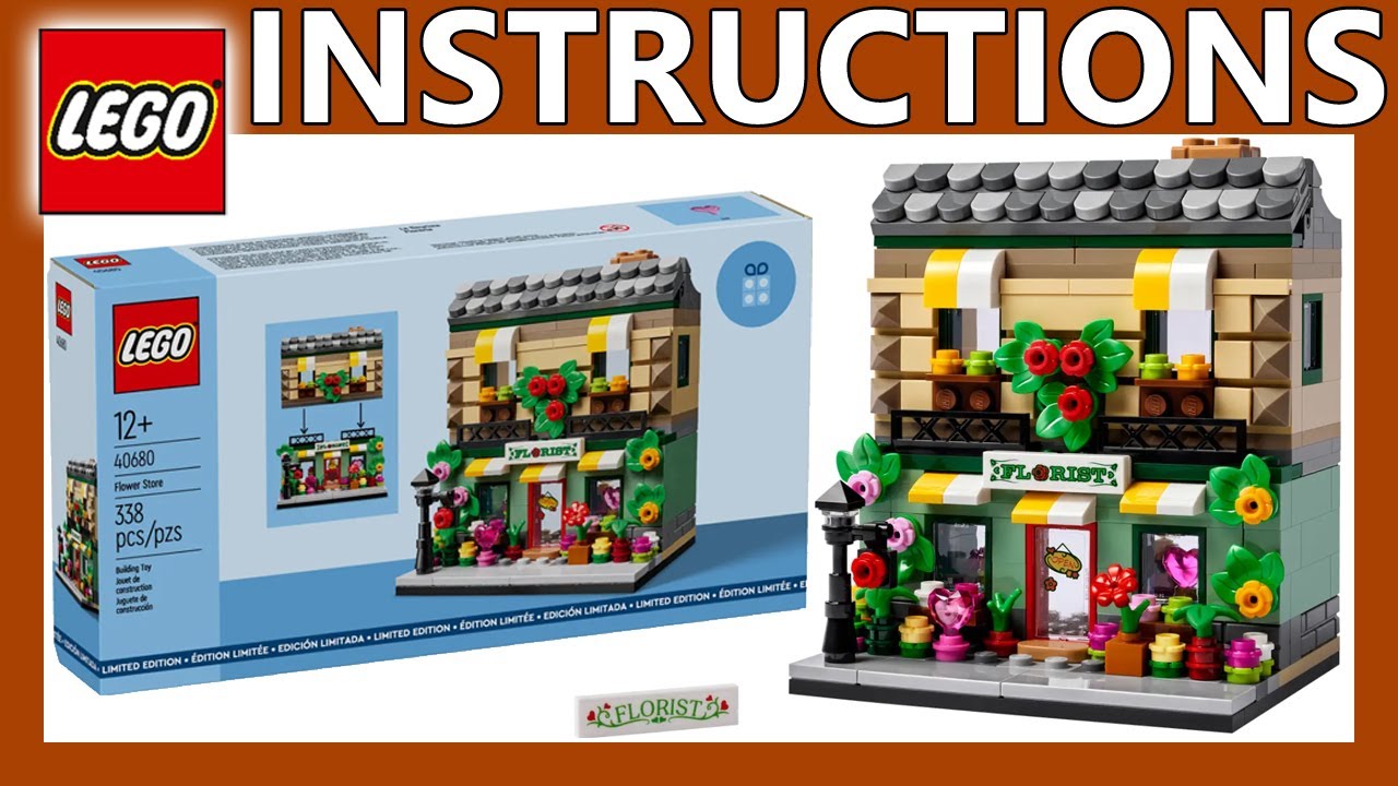 LEGO instructions | Flower Store | 40680 | LEGO 2024 - YouTube