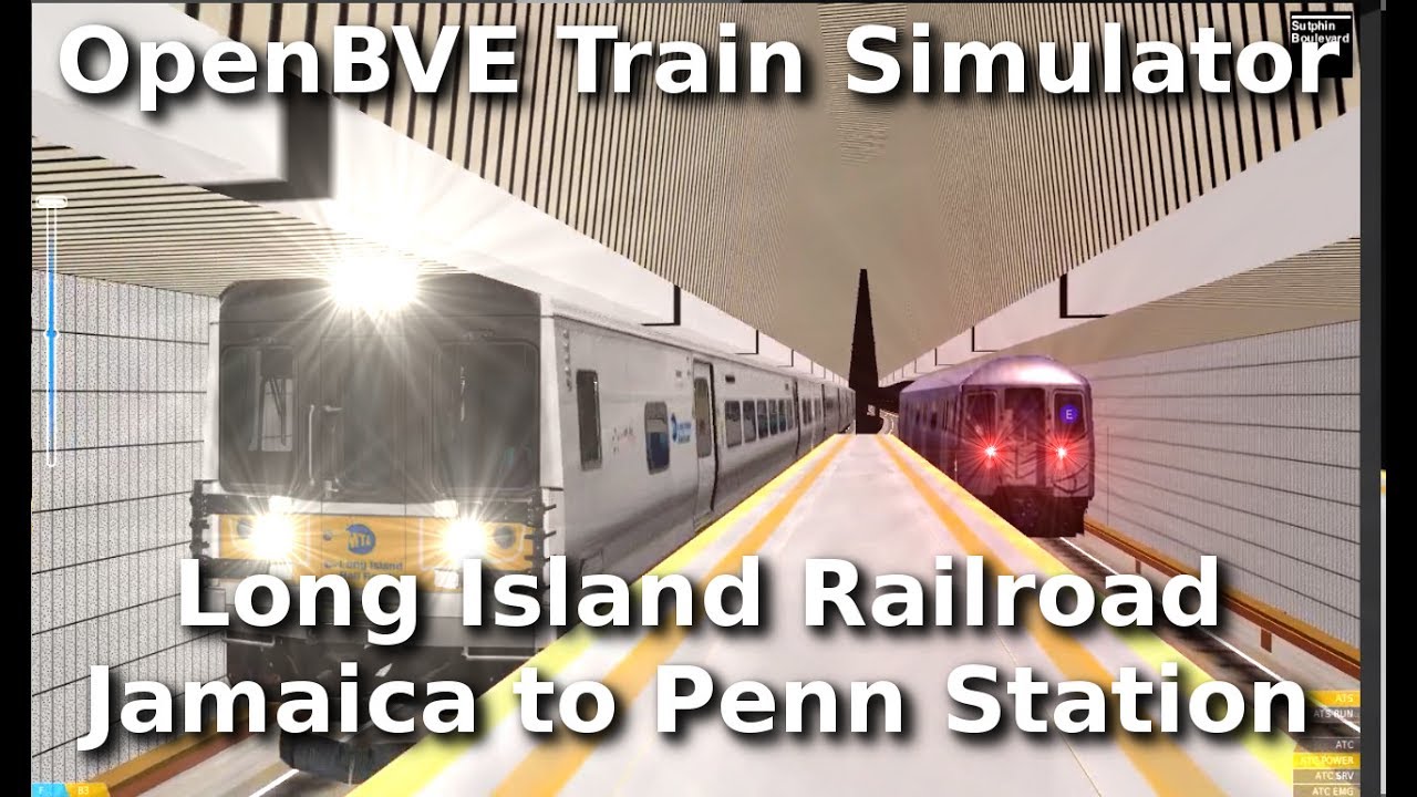 OpenBVE Long Island Railroad Train to Penn Station! (M7) (Amtrak ...