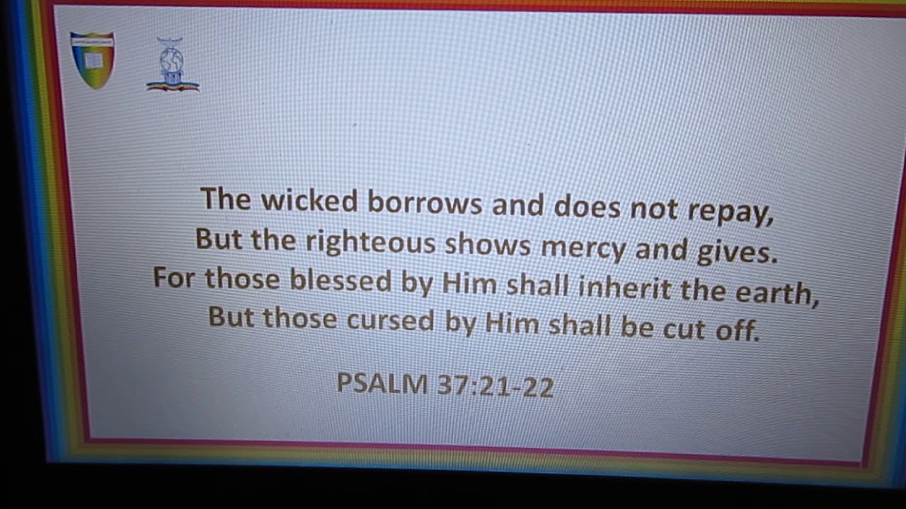 PSALM 37 21 22 YouTube PSALM 37 21 22 YouTube
