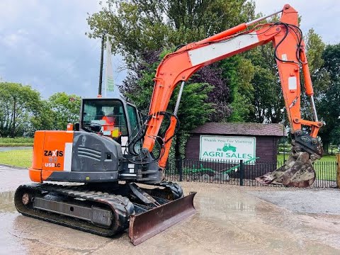 HITACHI ZX85USBLC-3 TRACKED EXCAVATOR C/W QUICK HITCH - YouTube