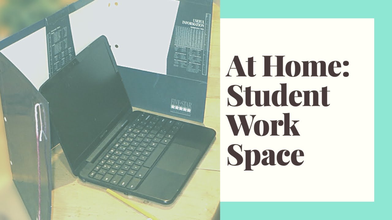 How to make: a Student work Space for School at Home - YouTube