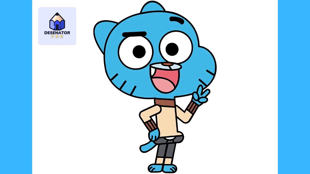 Cum Să Îl Desenezi Pe GUMBALL | Usor Pas cu Pas Tutorial pentru Incepatori - YouTube